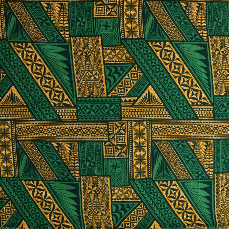 Traditional Tongan Geometric Design Fabric | Peachskin - Etsy