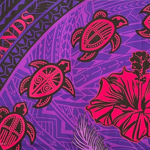 Turtle Hibiscus Fiji Islands Sarong - Etsy