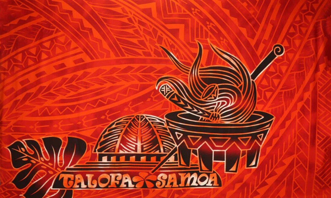 Talofa Samoa Kava Bowl Sarong - Etsy