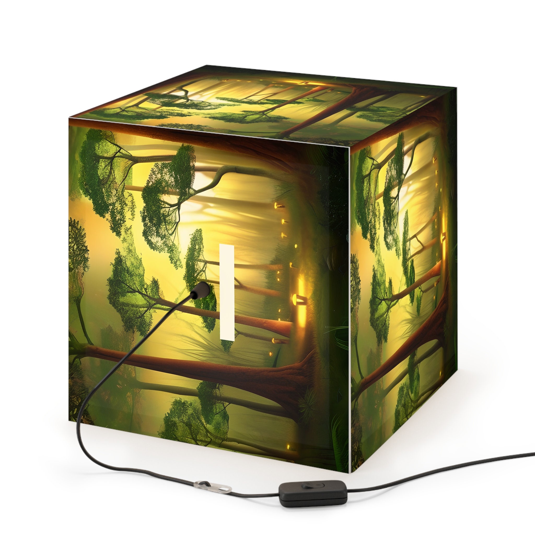 Calming Colors Forest Shadows Light Cube Lamp sold by Ringleader ...
