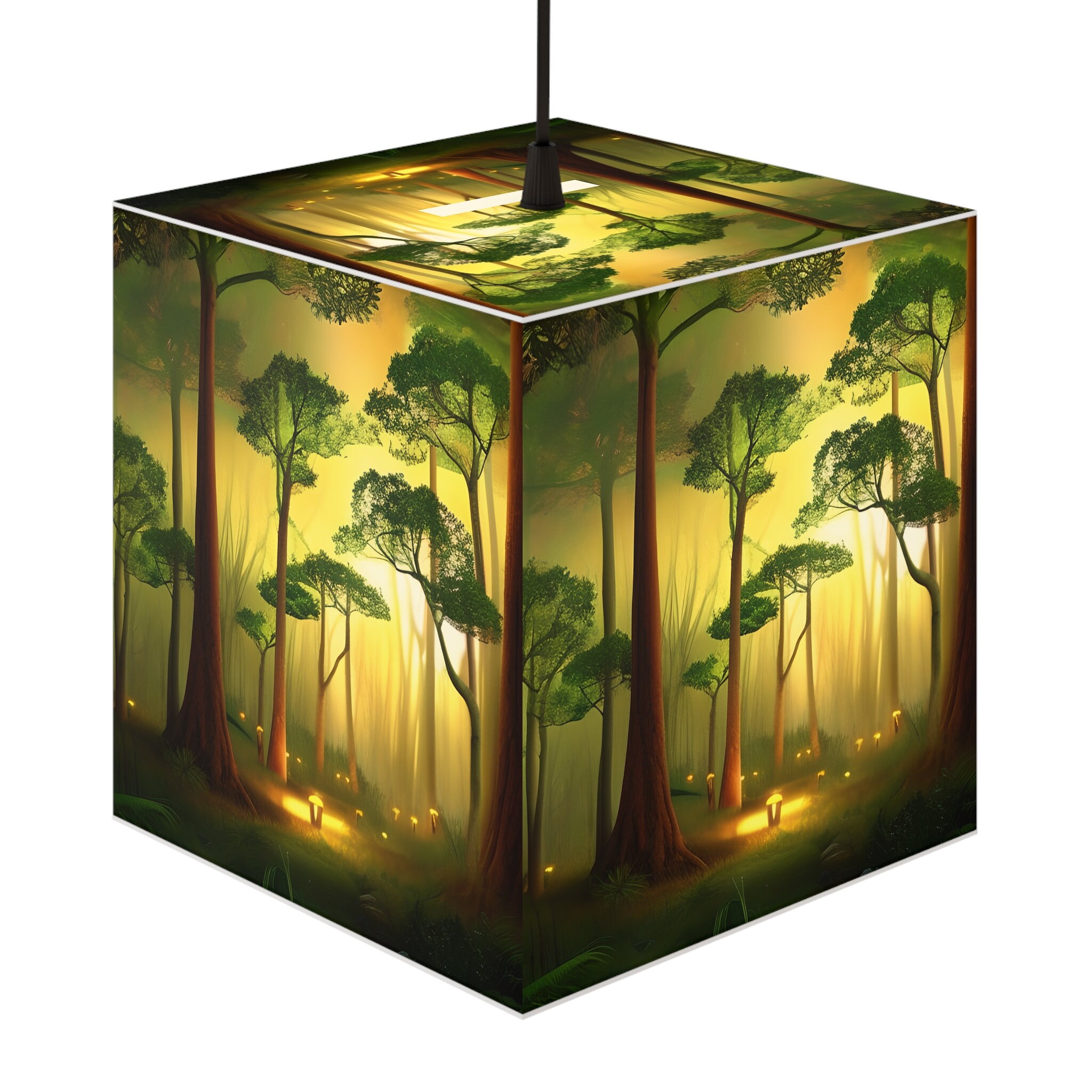 Calming Colors Forest Shadows Light Cube Lamp sold by Ringleader ...