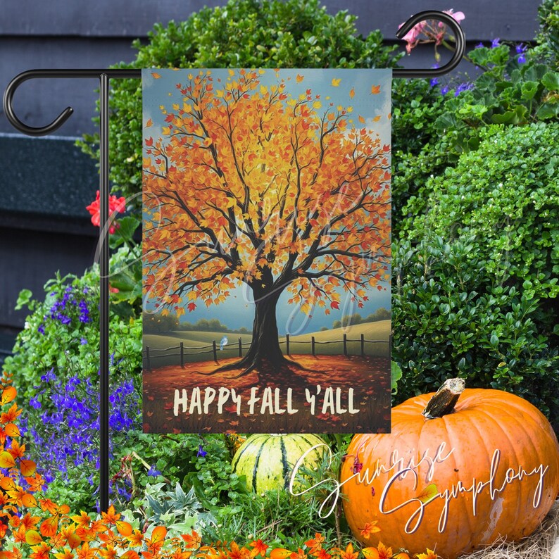 Happy Fall Y'all Country Tree Thanksgiving Fall Colors Autumn Leaves ...