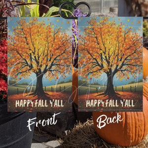 Happy Fall Y'all Country Tree Thanksgiving Fall Colors Autumn Leaves ...