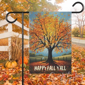 Happy Fall Y'all Country Tree Thanksgiving Fall Colors Autumn Leaves ...