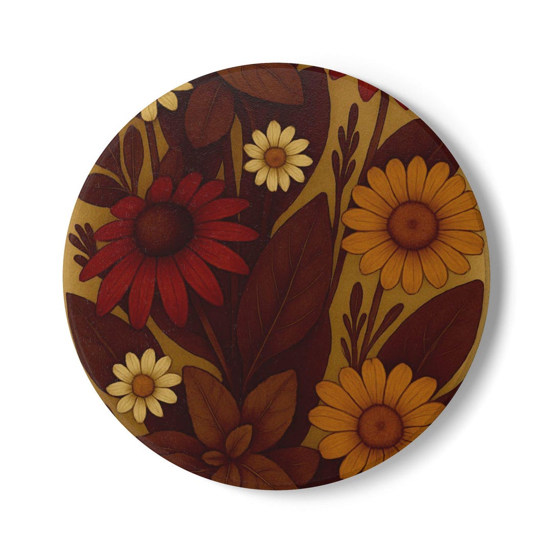 Spill the Petals Coaster Set, Vintage Style Drink Coasters for Home ...