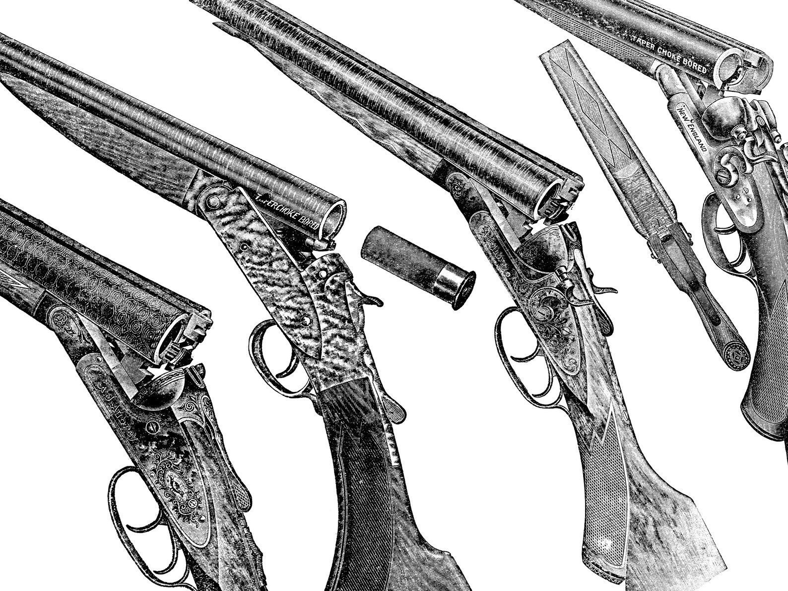 13 Vintage Shotguns PNG / Gun PNG / Firearm PNG / Engraved Gun Png ...