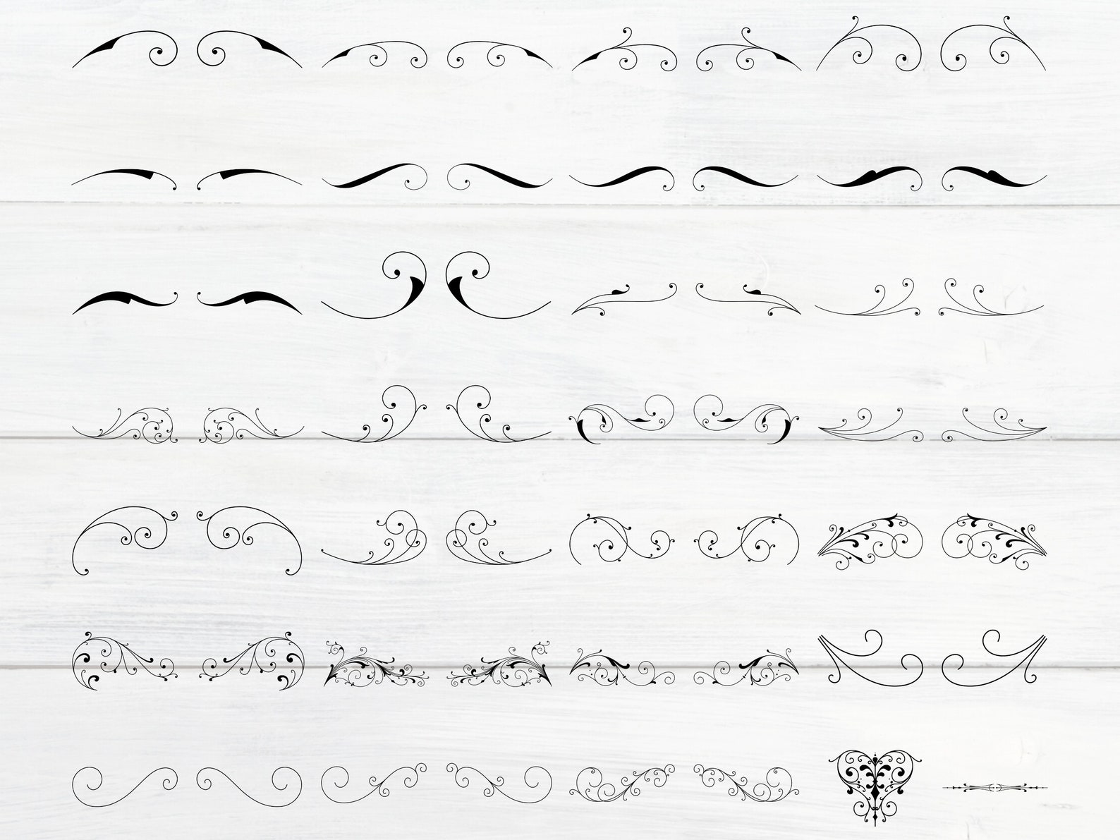 Ornamental Flourish SVG / Swirl SVG / Swash SVG / Swoosh Svg ...