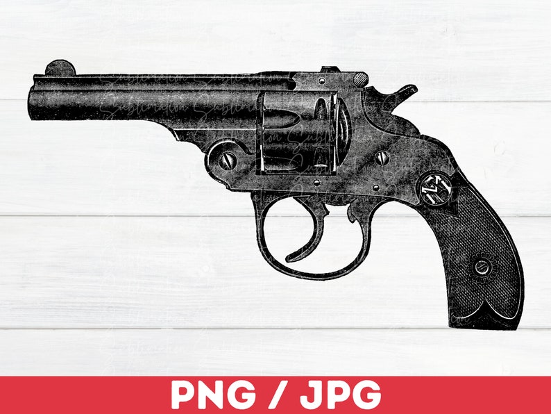 Vintage Revolver 2 PNG / Gun PNG / Firearm PNG / Vintage Gun Png ...