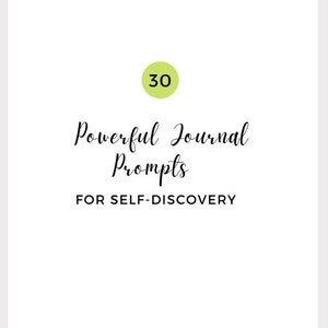 Self-discovery, Journal Prompts, Printable, Digital Download, Mental ...