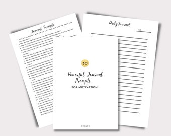 Self-discovery, Journal Prompts, Printable, Digital Download, Mental ...