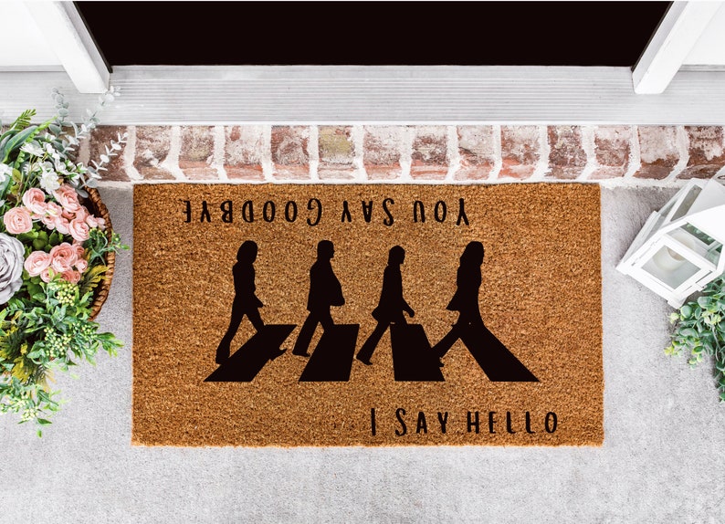 The Beatles Doormat, Beatles Gifts, the Beatles Band, I Say Hello / You ...