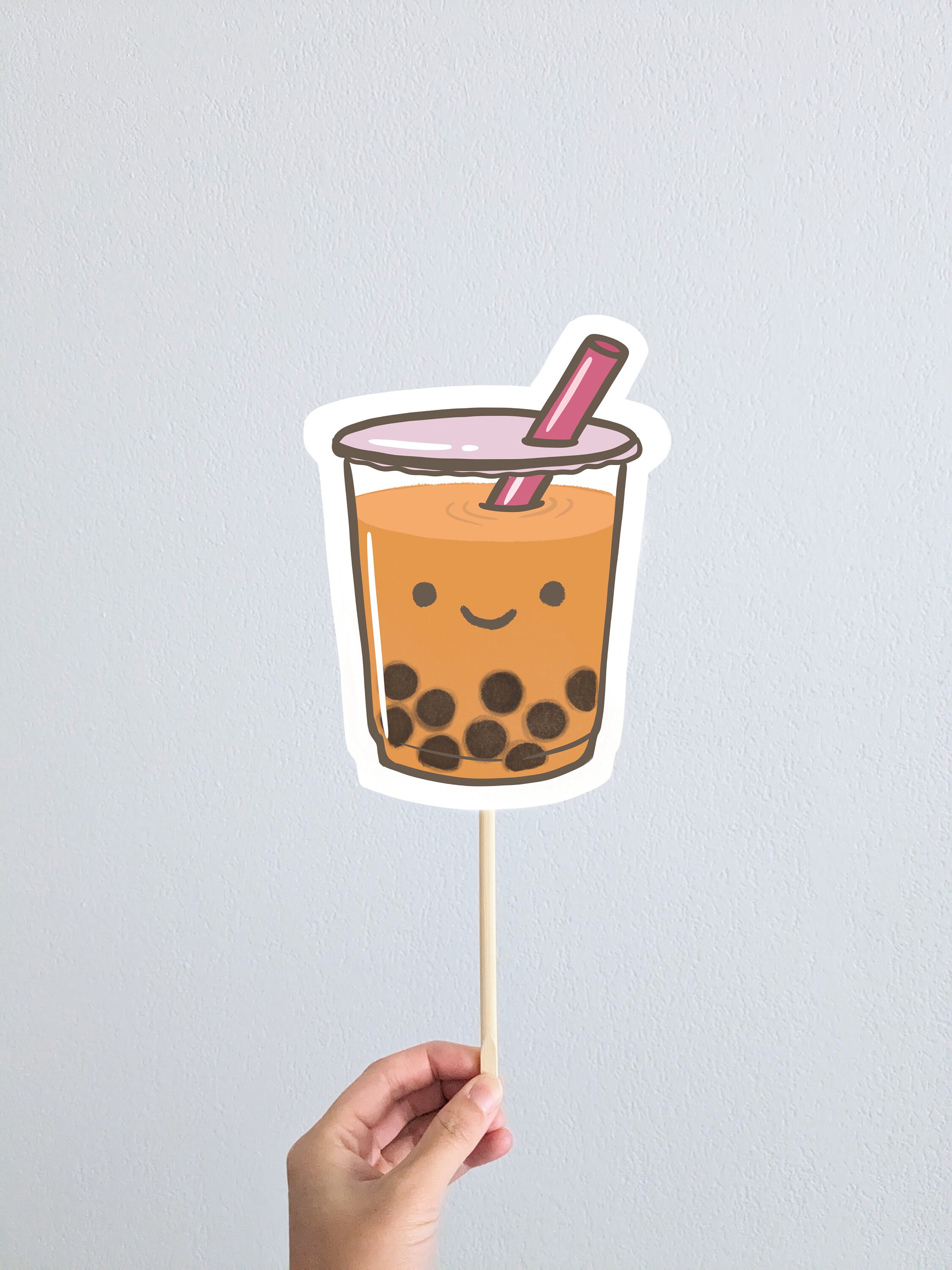 Happy Boba Milk Tea Set Photo Booth Prop - Instant Digital Download PDF ...