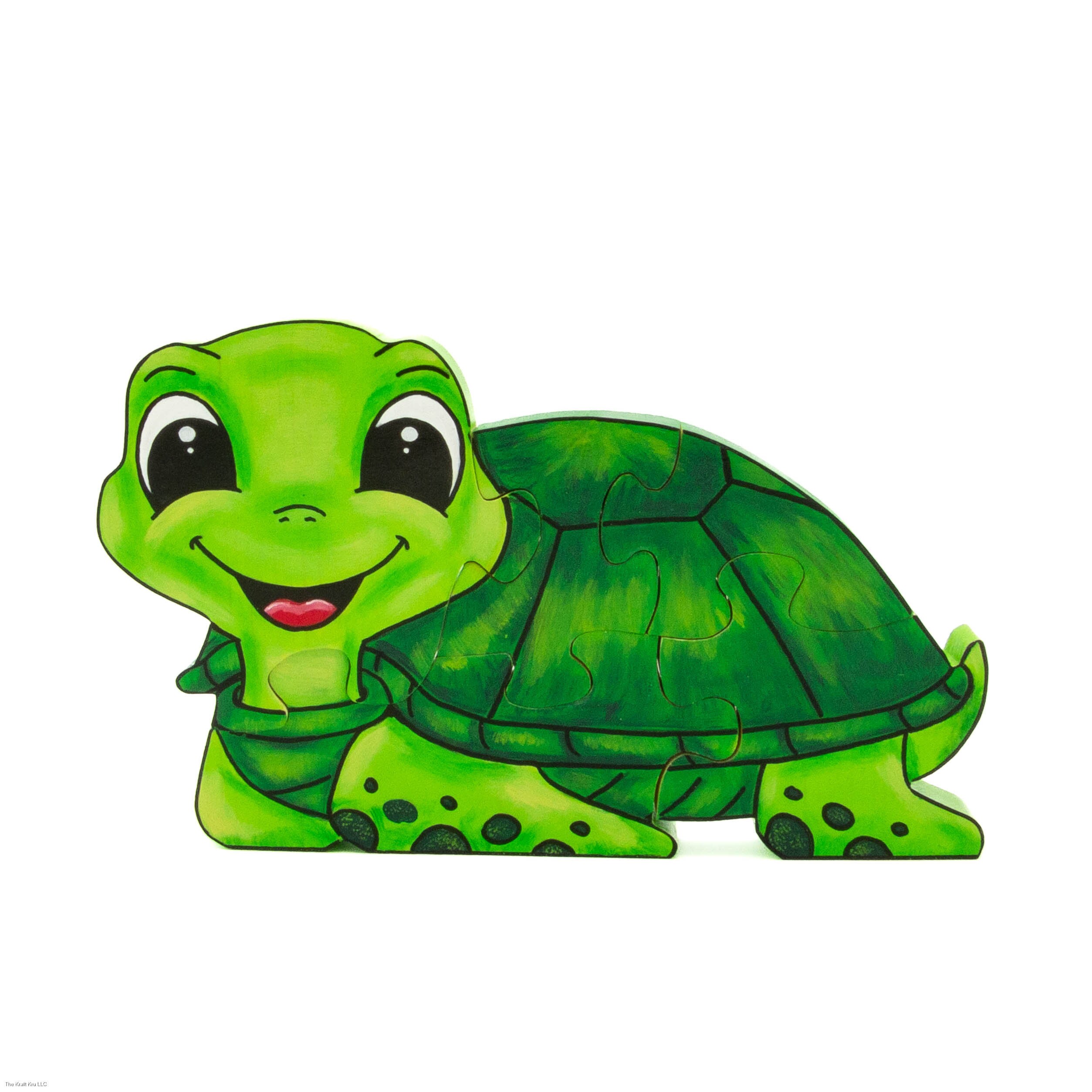 Turtle Wood Puzzle, Sea Turtle Puzzle, Handmade Wooden Puzzle, Kids and ...