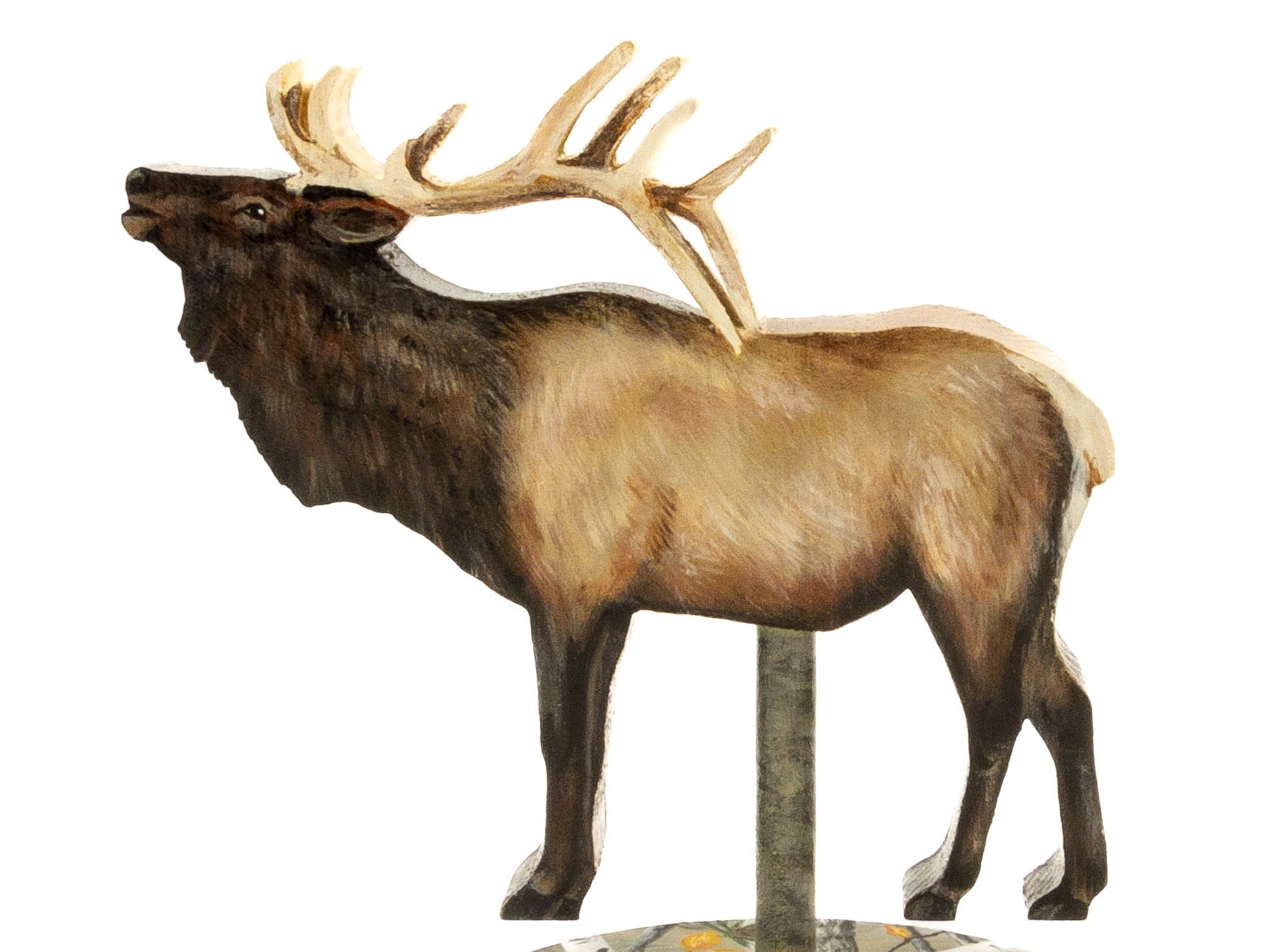 Elk Wood Home Décor, Camouflage Décor With Pine and Aspen Trees, Nature ...