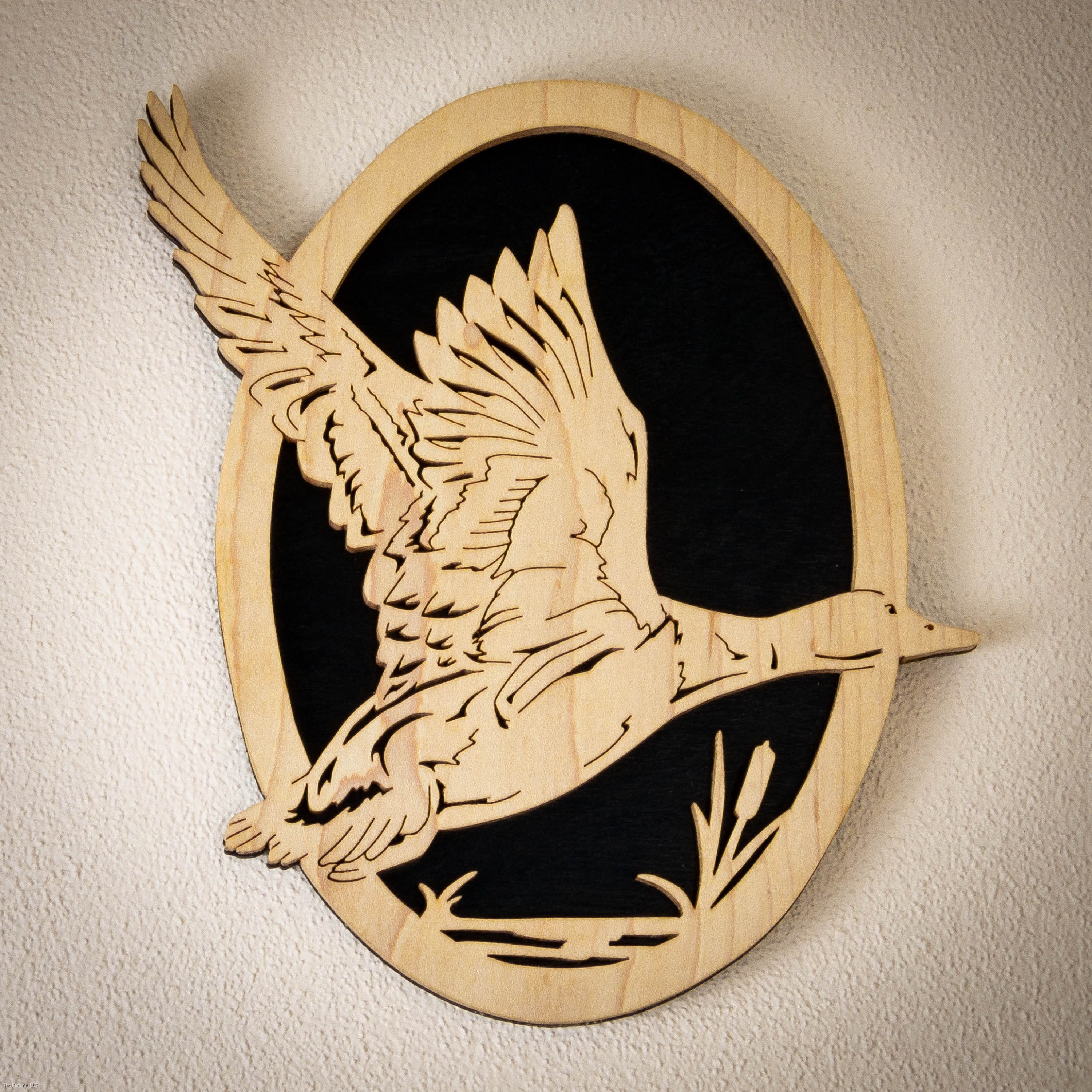 Duck Flying Scroll Saw Cut, Hard Maple Scroll Sawing, Mallard Duck Home ...