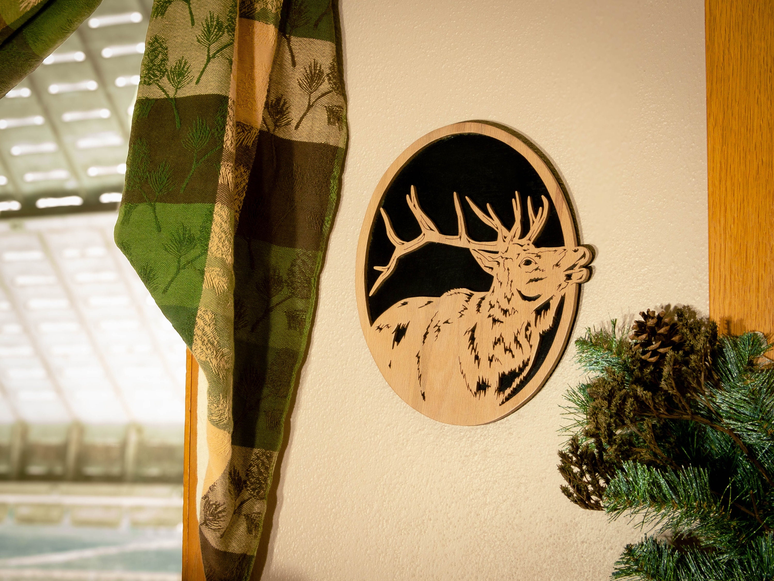 Elk Scroll Saw, Scroll Saw Cut, Rustic Home and Cabin Wood Décor ...