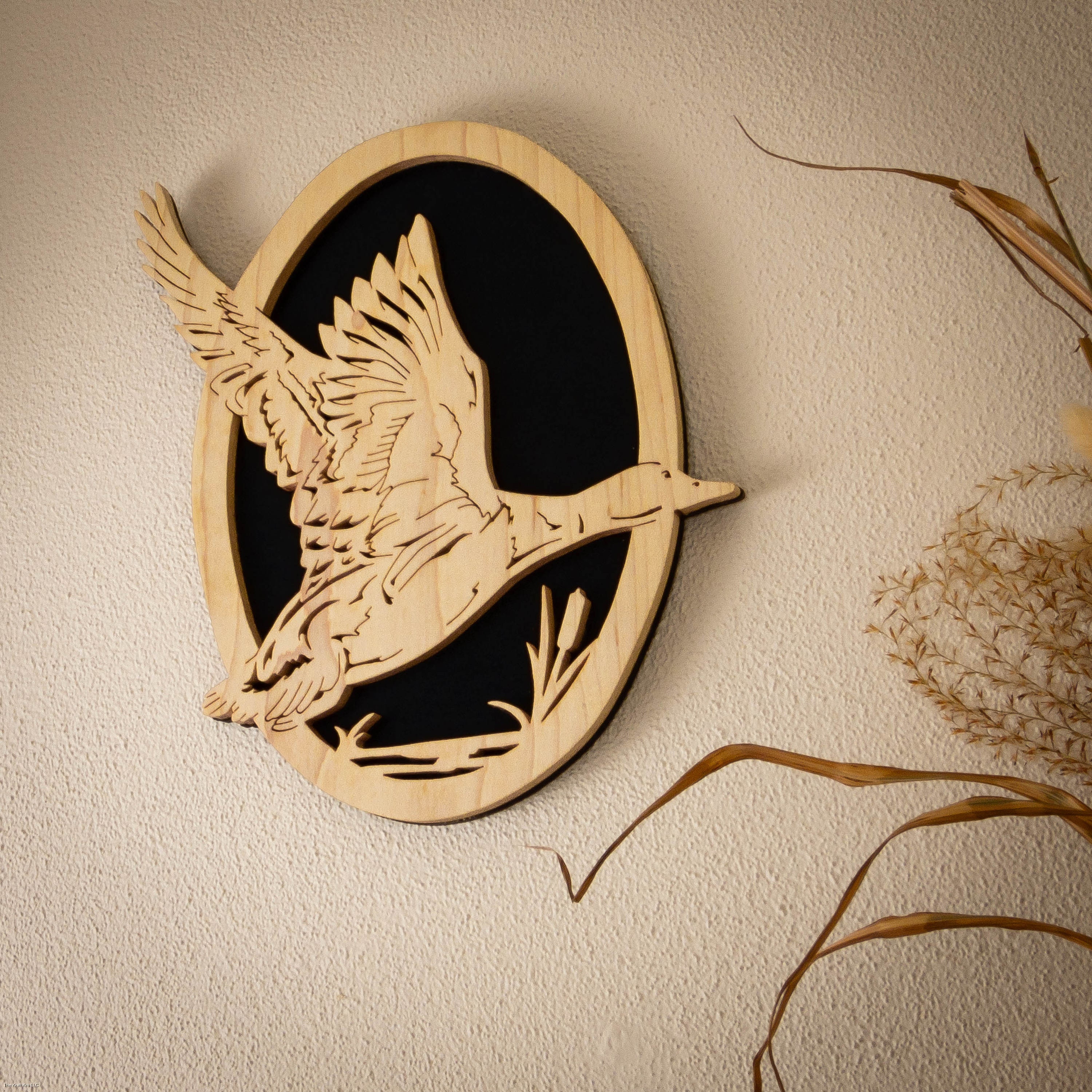 Duck Flying Scroll Saw Cut, Hard Maple Scroll Sawing, Mallard Duck Home ...