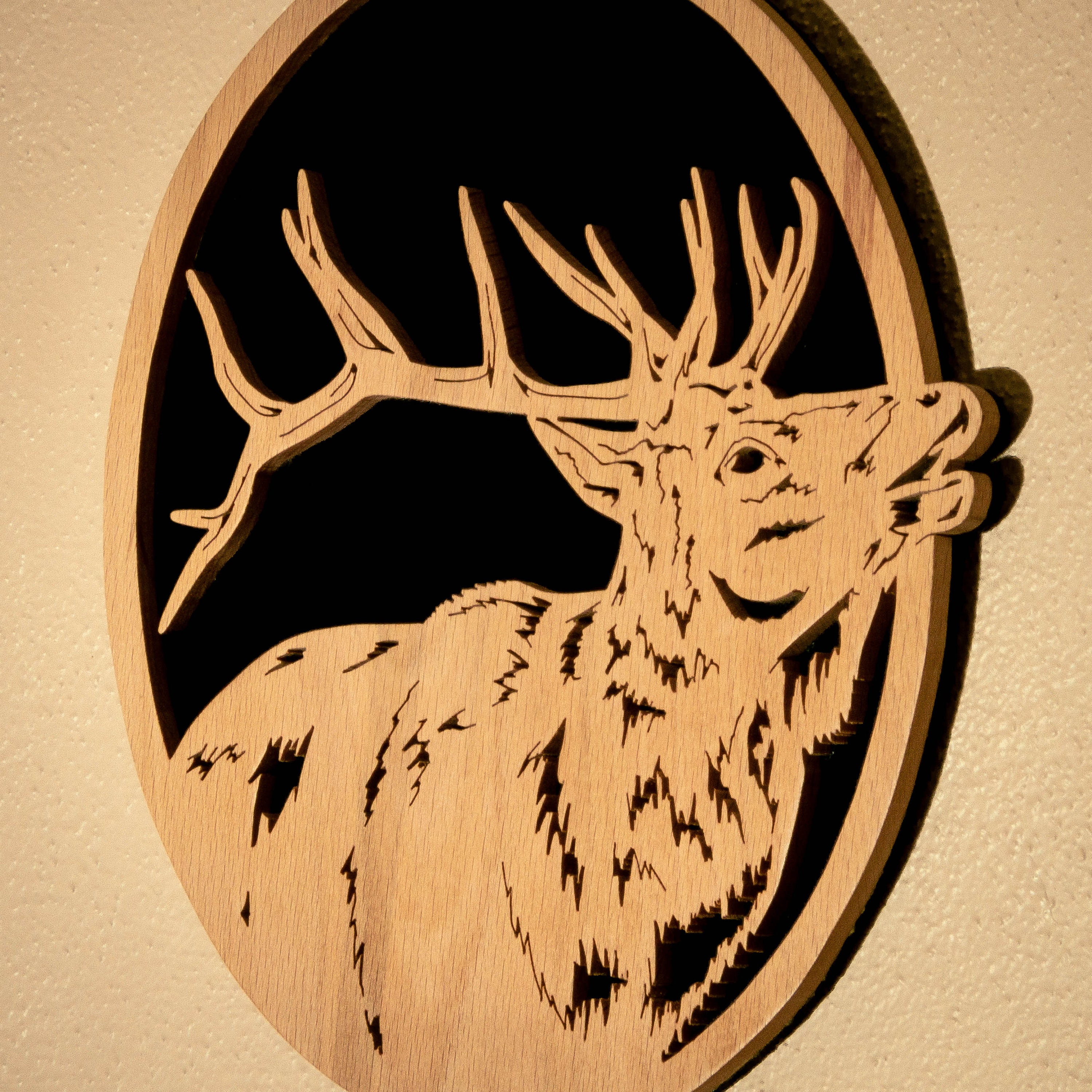 Elk Scroll Saw, Scroll Saw Cut, Rustic Home and Cabin Wood Décor ...