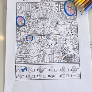 Search and Colour Printable Activity, I Spy Game, Reading Colouring ...