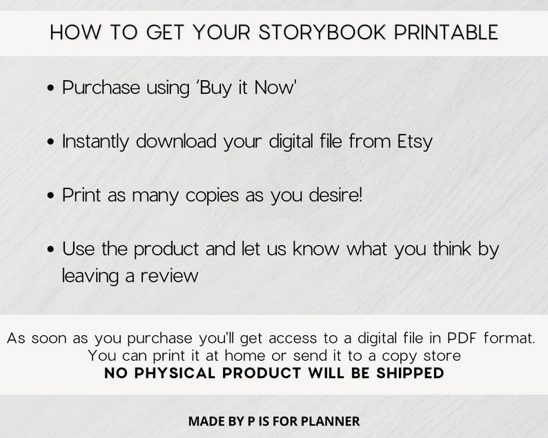 Children’s Storybook Printable, Storybook Baby Shower Guestbook, 1st ...
