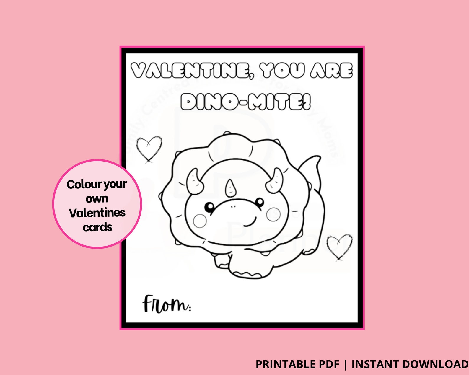 Color Your Own Valentine Cards, Printable Valentines Cards, Classroom ...