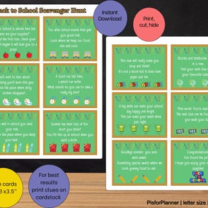 Back to School Scavenger Hunt for Kids, Indoor Treasure Hunt, Fun Back ...