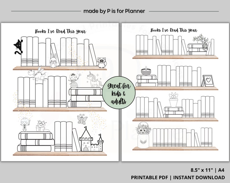 Book Tracker Printable, Books Ive Read This Year, Reading Tracker ...
