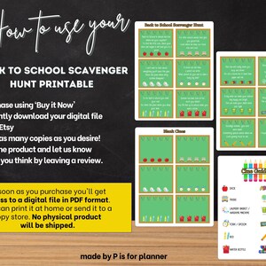 Back to School Scavenger Hunt for Kids, Indoor Treasure Hunt, Fun Back ...