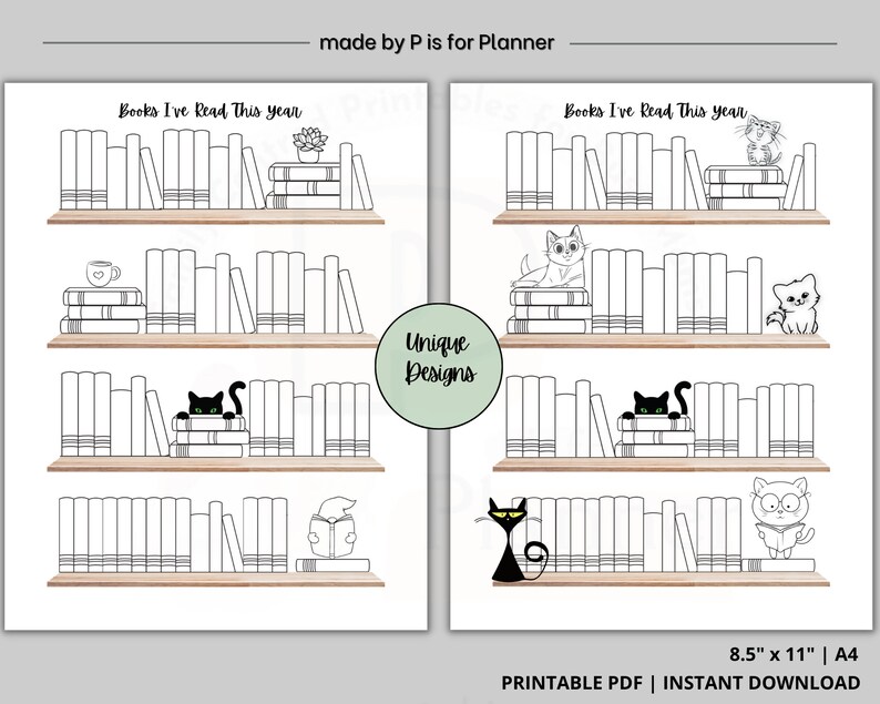 Book Tracker Printable, Books Ive Read This Year, Reading Tracker ...