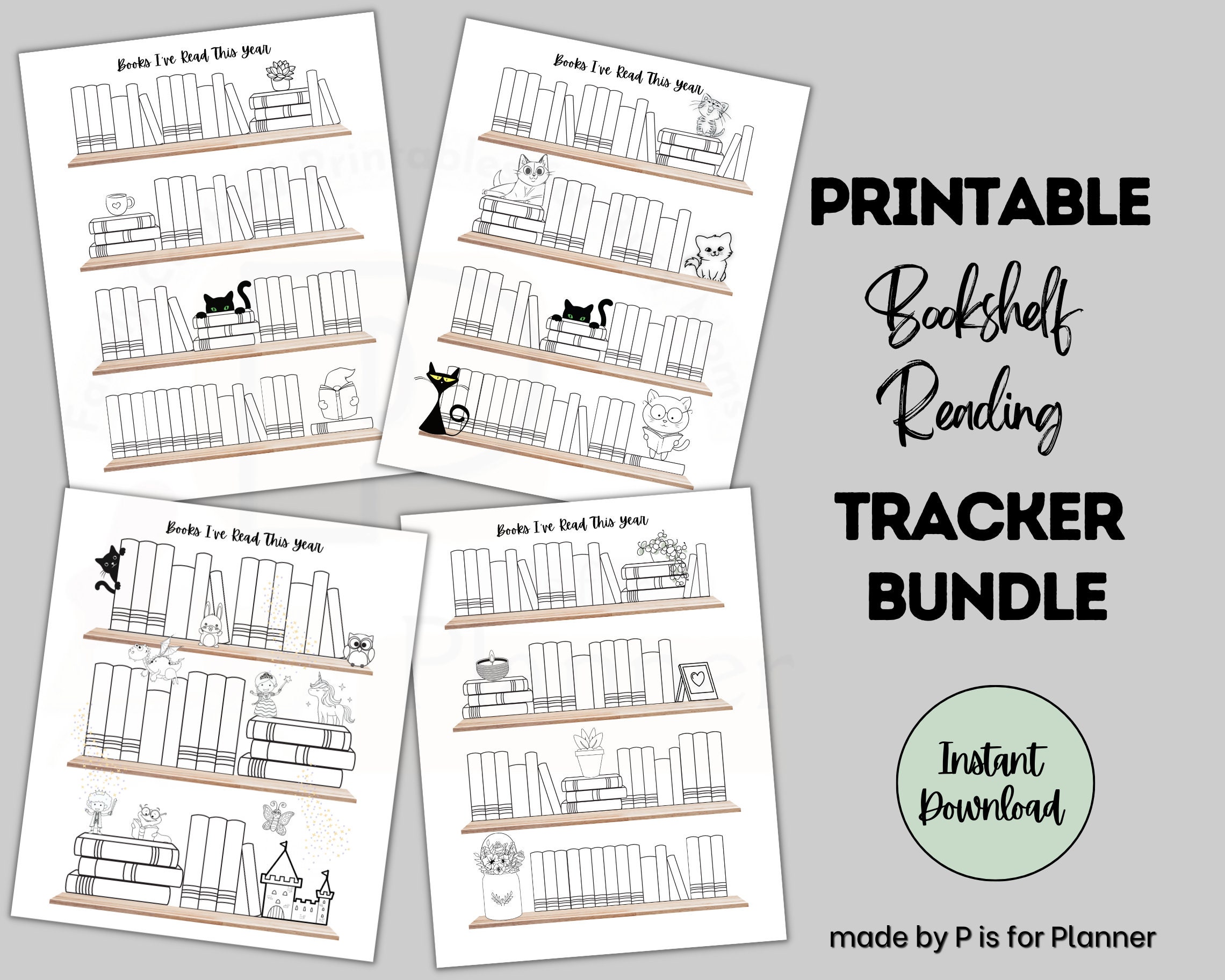Book Tracker Printable, Books Ive Read This Year, Reading Tracker ...