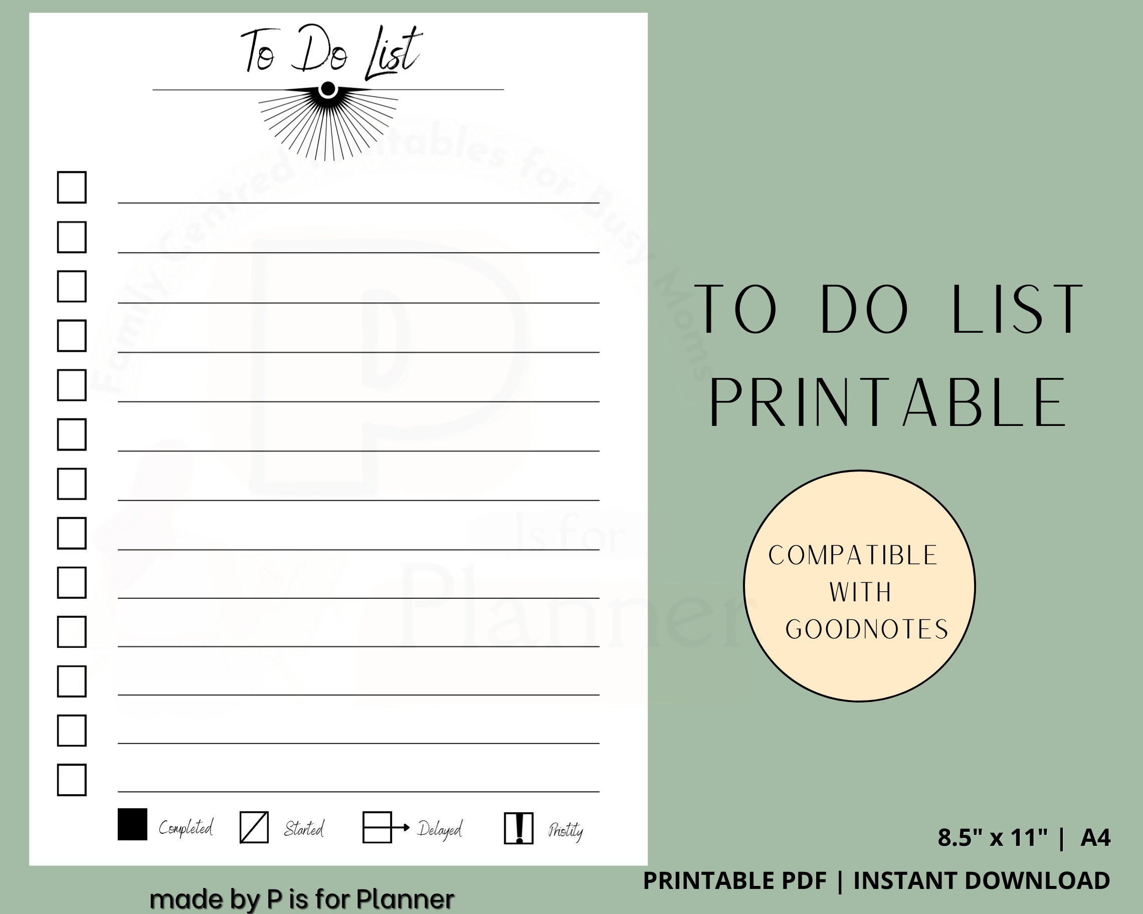 Minimal to Do List Printable Task List Template Printable - Etsy
