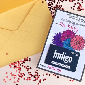 Teacher Appreciation Card, Handmade Greeting Card, End of the Year ...