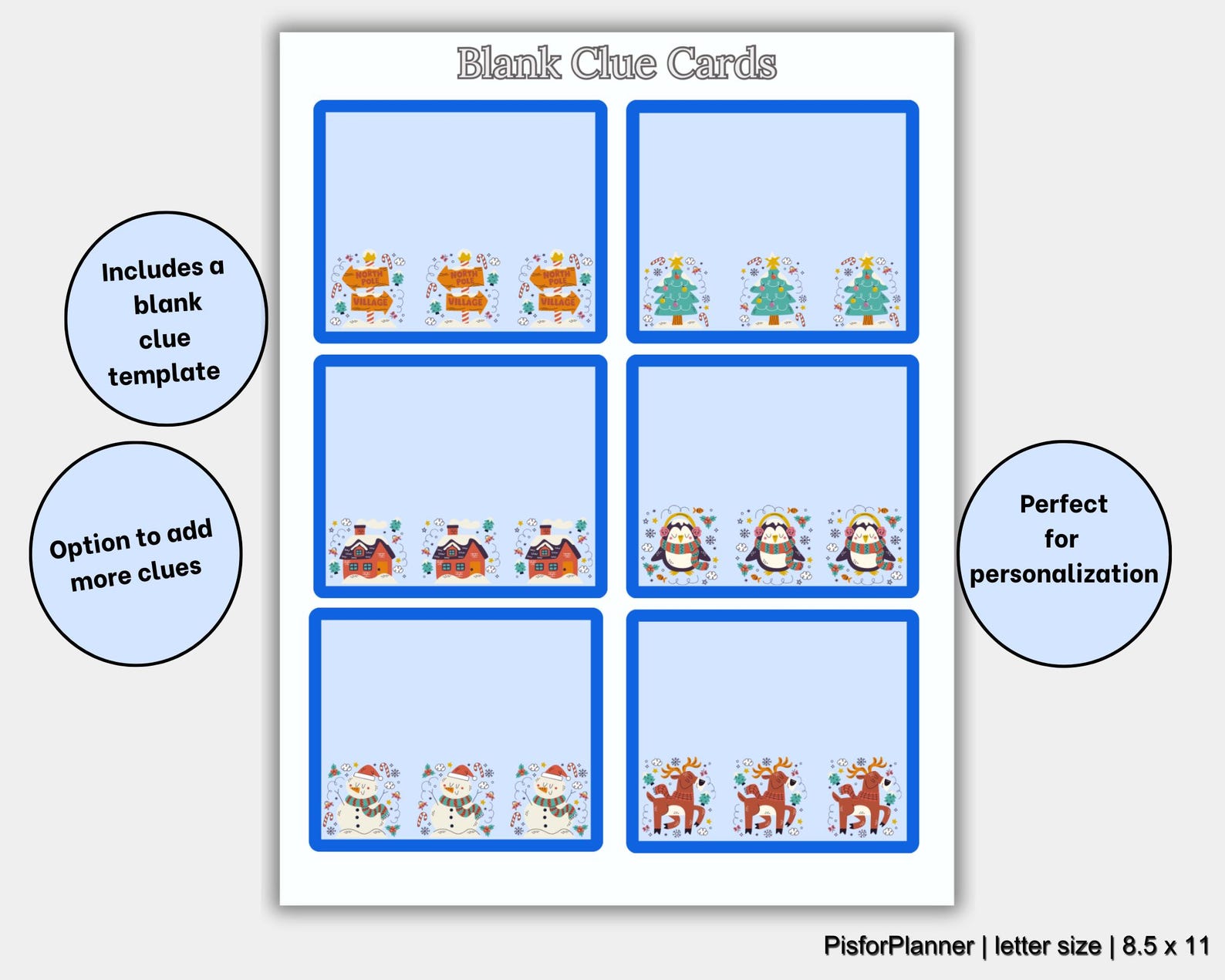 Christmas Scavenger Hunt for Kids, North Pole Adventure, Indoor Holiday ...