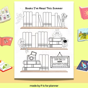 Reading Tracker Printable, Kids Summer Reading Log, Summer Reading ...