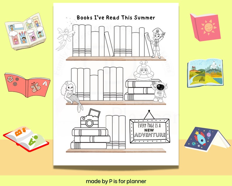 Reading Tracker Printable, Kids Summer Reading Log, Summer Reading ...