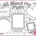 All About My Mom Printable Colouring Page, All About My Mom Fill in the ...