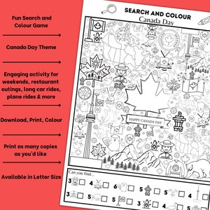 Canada Day Search and Colour Printable, Canada Day Colouring Page, I ...