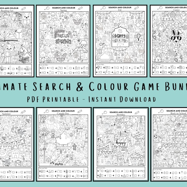 Printable Seek and Find - Etsy