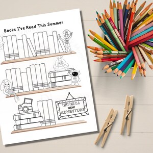 Reading Tracker Printable, Kids Summer Reading Log, Summer Reading ...