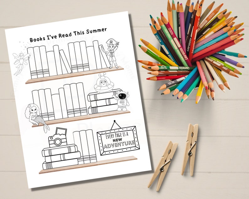 Reading Tracker Printable, Kids Summer Reading Log, Summer Reading ...