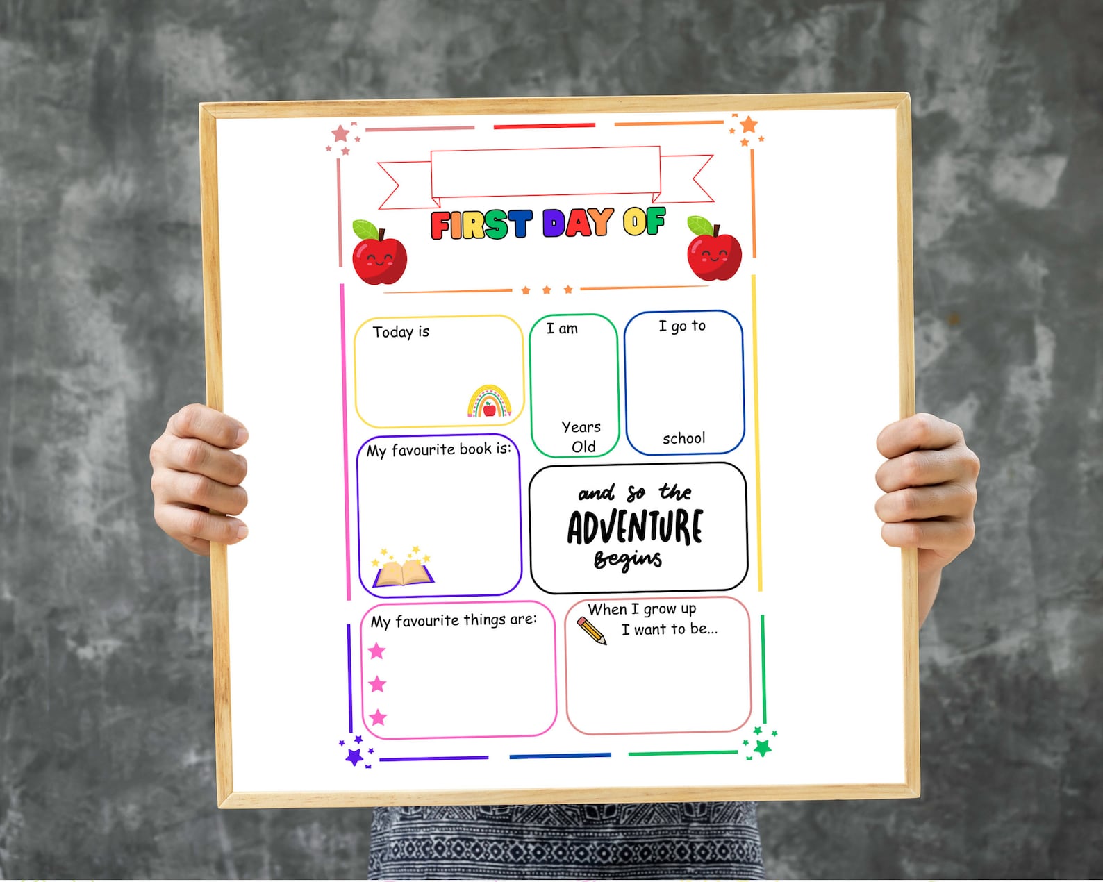 First and Last Day of School Sign Templates, Printable Editable Back to ...