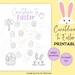Easter Countdown Printable Activity, Easter Colouring Page, Easter Game ...