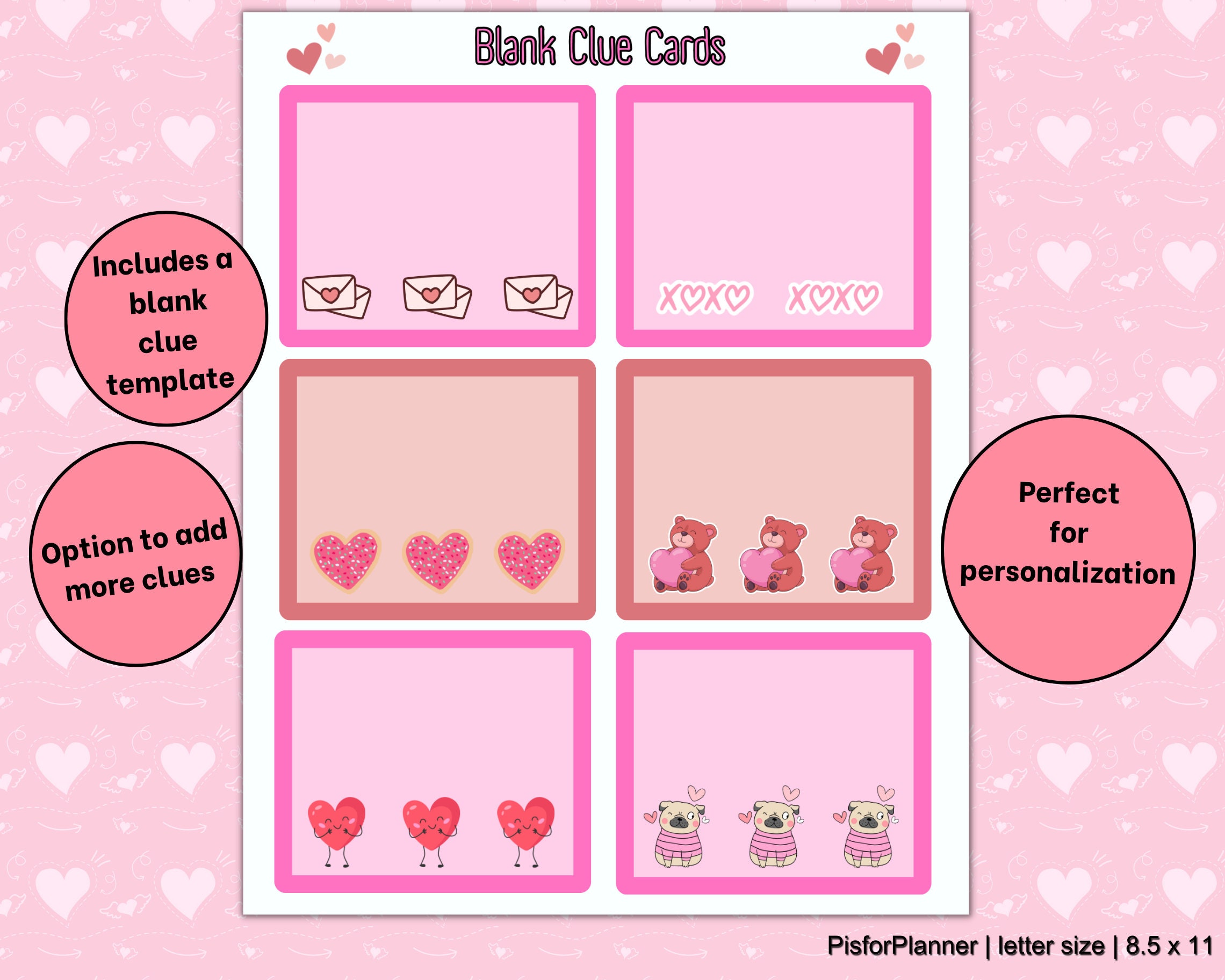 Valentine’s Day Scavenger Hunt for Kids, Indoor Valentines Treasure ...