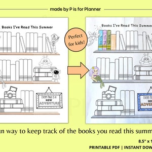 Reading Tracker Printable, Kids Summer Reading Log, Summer Reading ...