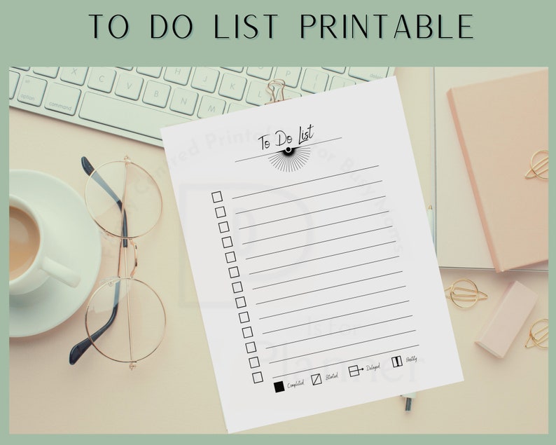 Printable To-do List Tracker Workflow Checklist Planner - Etsy