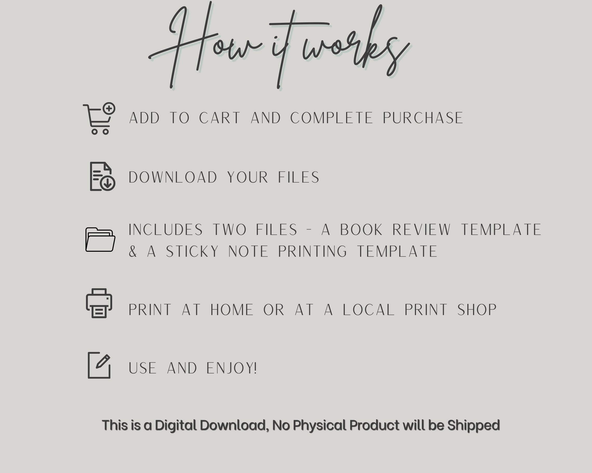 Book Review Sticky Notes, Printable Sticky Note Template, Book Review ...