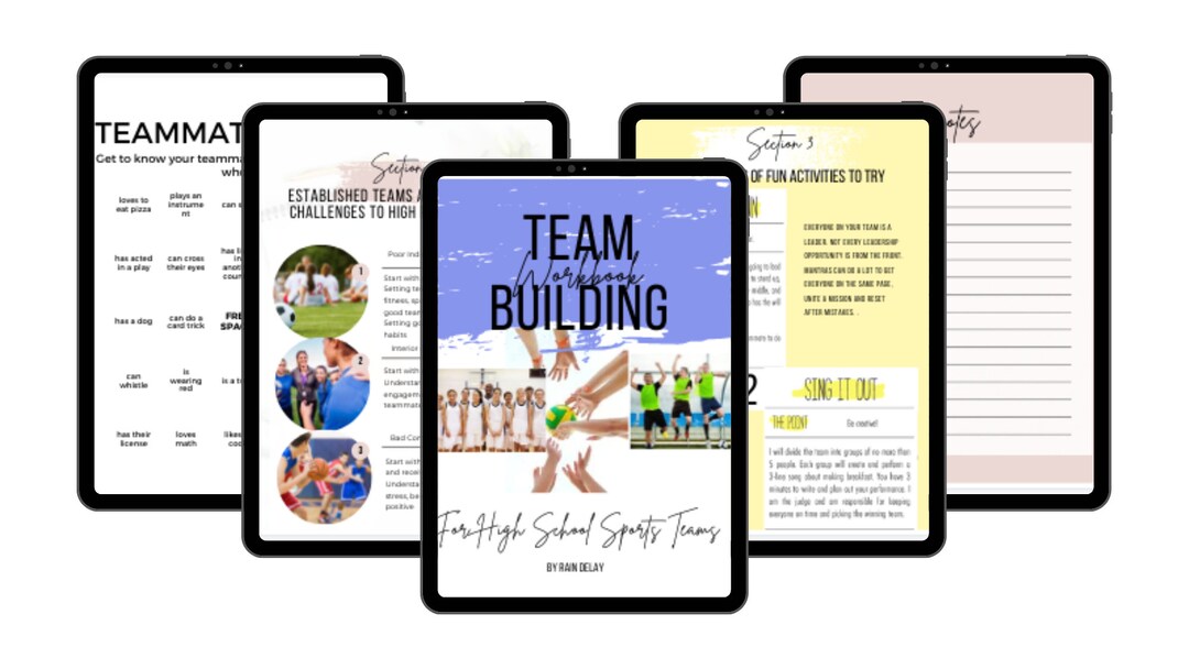 Team Building Workbook for HS Sports Teams - Etsy