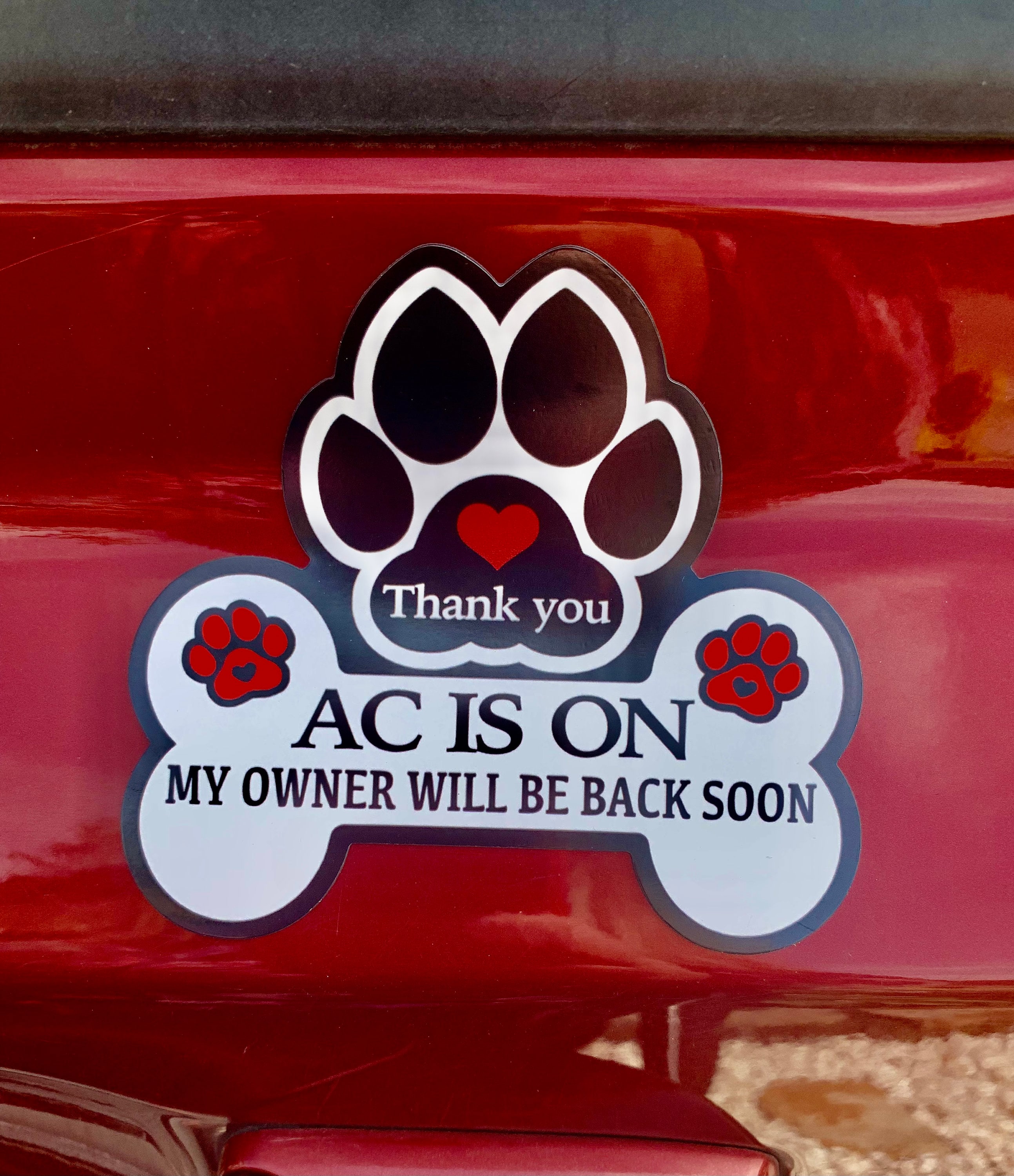 Dog AC Magnet Sign for Your Car. - Etsy
