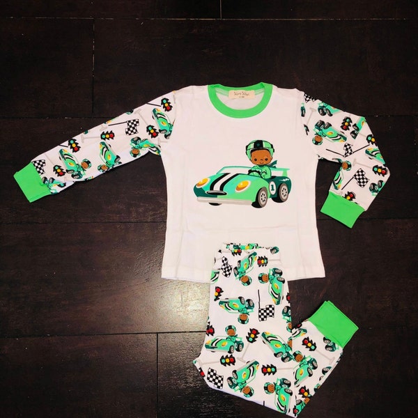 Race Car Pajamas - Etsy