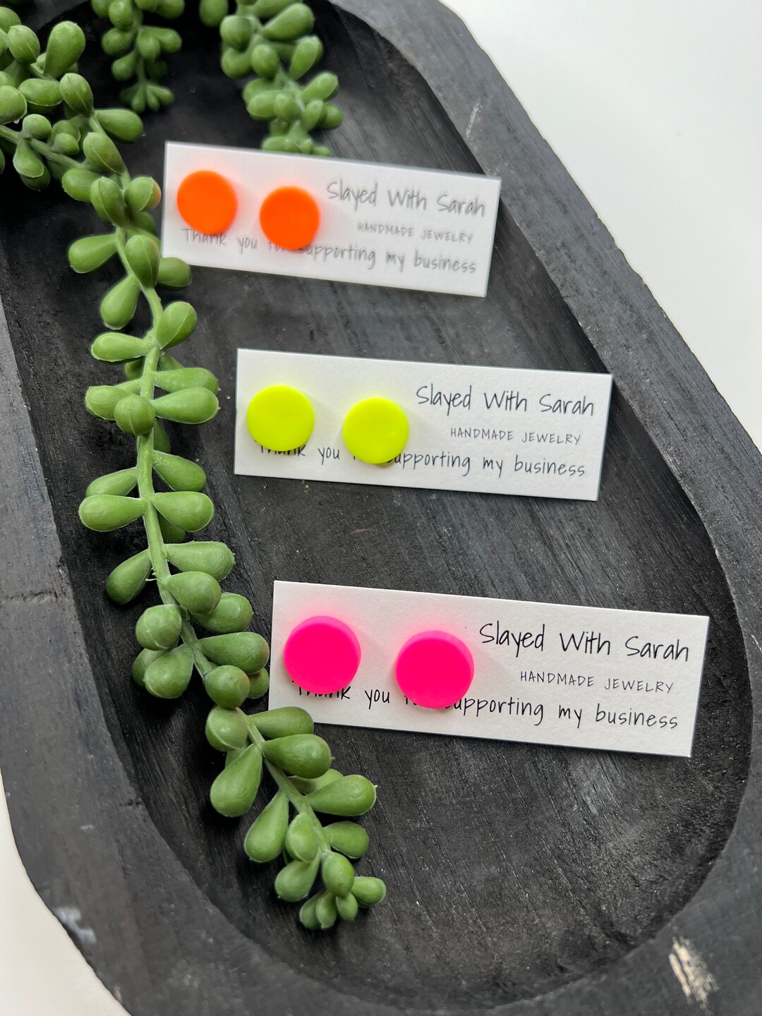 Neon Collection Studs - Etsy